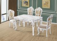 China Noble Classical Solid Marble Dining Table , Restaurant Dining Table for sale