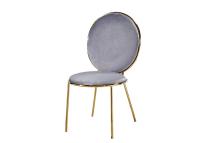 China ISO18001 Light Luxury Steel And Leather Dining Chairs for sale
