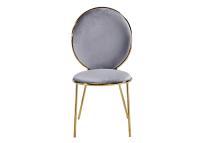 China ISO18001 Light Luxury Steel And Leather Dining Chairs for sale