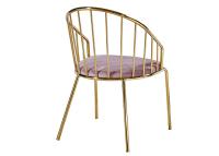 China Stainless Steel Leather Padded Dining Chairs With Backrest for sale