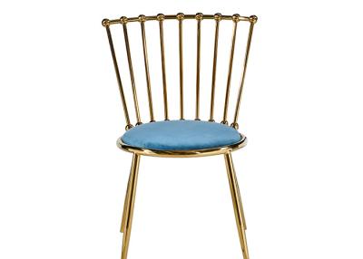 China Libraries Stainless Steel Leather And Steel Dining Chairs for sale