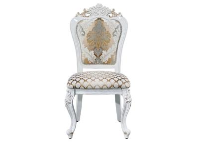 China Elegant Retro Wood Carving Family European Dining Chairs for sale