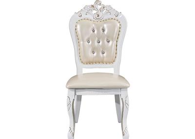 China Multi Purpose European Retro Leather Dining Chairs for sale