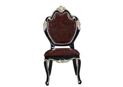 China Generous Solid Wood Sponge European Dining Chairs for sale