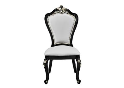 China Strong And Durable White Leather Restaurant Chairs for sale
