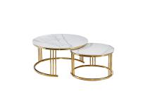 China Fashion Living Room Coffee Circle Marble Dining Table for sale