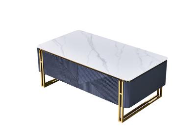 China 130cmx70cmx50xm Marble TV Stand Coffee Table , Square Coffee Table for sale
