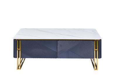 China Stainless Steel Frame Dining Table And Coffee Table Set for sale