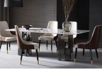 China Fashion Clean Easily Luxury Marble Dining Table for sale