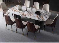 China Fashion Clean Easily Luxury Marble Dining Table for sale