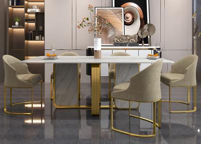 China Restaurant Luxury Marble Dining Table , Durable Dining Table for sale