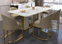 China Restaurant Luxury Marble Dining Table , Durable Dining Table for sale