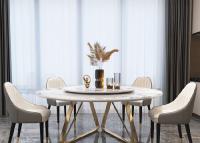 China ISO14001 Rock Slab Family Strong Durable Dining Table for sale