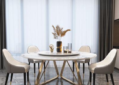 China ISO14001 Rock Slab Family Strong Durable Dining Table for sale