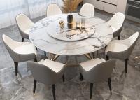 China ISO14001 Rock Slab Family Strong Durable Dining Table for sale