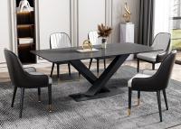 China Rugged Modern Design Family Hotel Slate Dining Table for sale