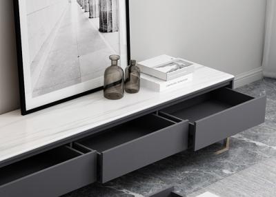 China Minimalist TV Unit Matching Coffee Table With Drawers for sale