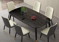 China Marbled Stone Slate Dining Table , ISO9001 Family Dining Table for sale