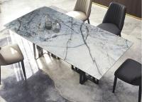 China Strong Metal Frame minimalist Hotel Dining Table Set for sale
