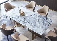 China Strong Metal Frame minimalist Hotel Dining Table Set for sale