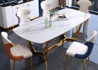 China Modern 130cmx80cmx77cm Luxury Marble Dining Table for sale
