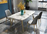 China Fashionable 140x80x76cm Home Luxury Marble Dining Table for sale