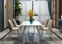 China Fashionable 140x80x76cm Home Luxury Marble Dining Table for sale