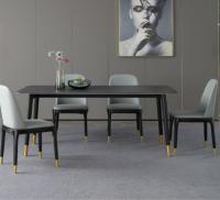 China 130cmx80cmx77cm Luxury Marble Dining Table , Dining Table Design With Marble Top for sale