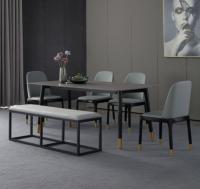 China 130cmx80cmx77cm Luxury Marble Dining Table , Dining Table Design With Marble Top for sale