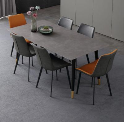 China 130cmx80cmx77cm Luxury Marble Dining Table , Dining Table Design With Marble Top for sale