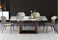 China Hotel Wedding Events White Marble Dining Table Rectangular Modern Minimalist Design Luxury Table for sale
