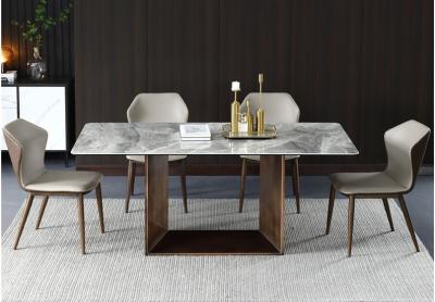 China Hotel Wedding Events White Marble Dining Table Rectangular Modern Minimalist Design Luxury Table for sale