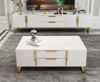 China ISO9001 Modern Elegant Home TV Unit Coffee Table Set for sale