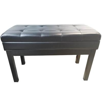 China Storage Leather Odm Antique Double Piano Stool Ottoman 86cm Tall for sale