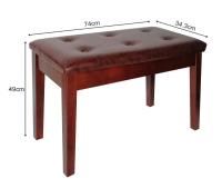 China Classroom Living Room Odm Double Piano Stool 34.3cm Height for sale