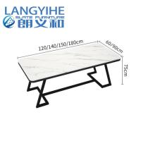 China 140cm Slate Dining Room Table Modern Italy Minimalist Luxury Metal for sale