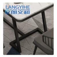 China 140cm Slate Dining Room Table Modern Italy Minimalist Luxury Metal for sale