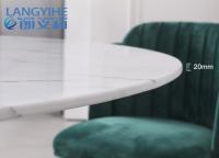 China Minimalist Home Odm Circle Marble Dining Table Combination Nordic 75cm Height for sale