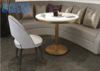 China Dining Countertop Artificial 31 Inches Marble Circle Table Odm for sale