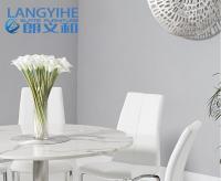 China Upholstered Chair 120cm Circle Marble Dining Table for sale