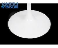China 120cm White Marble Round Dining Table And Upholstered Dining Chair for sale