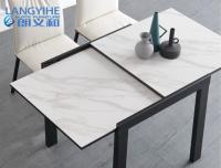 China Square Retractable Slate Odm Modern Minimalist Dining Table for sale