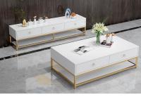 China Bubble EPE Luxury Tv Cabinet Living Room Furniture Stainless Steel Frame for sale
