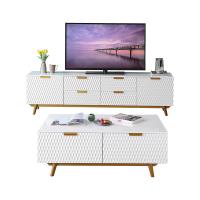 China Living Room Center Table And TV Cabinet Marble Iron Luxury Long Shape for sale
