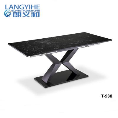 China Italian Rectangular Marble Dining Table Scratch Proof for sale