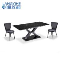 China Italian Rectangular Marble Dining Table Scratch Proof for sale