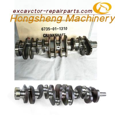 China PC200-6 PC200-7 S6D102 Engine Crankshaft 6735-01-1310 for sale