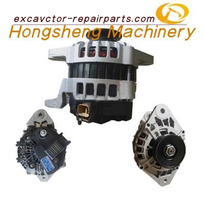 China 129E20-77200 EX70G Hitachi Generator Isuzu Engine 4JG1 24V 60A 1V for sale