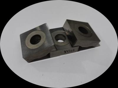 China YC45 Carbide Mining Inserts Silver Color CNC Cutting Blade For Cast Steel for sale