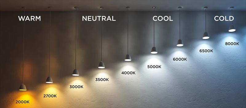 Comparison of LED Bulb Color Temperatures